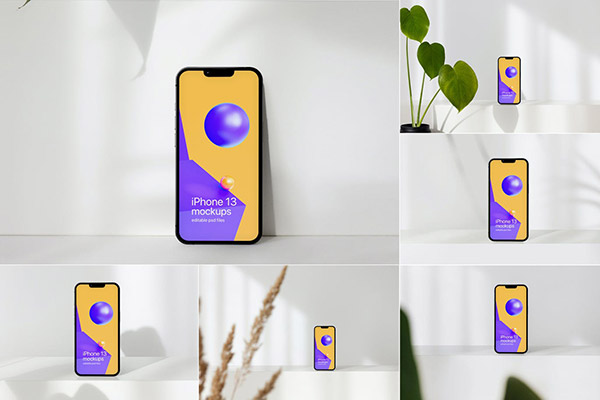 iPhone13场景样机_素材CNN
